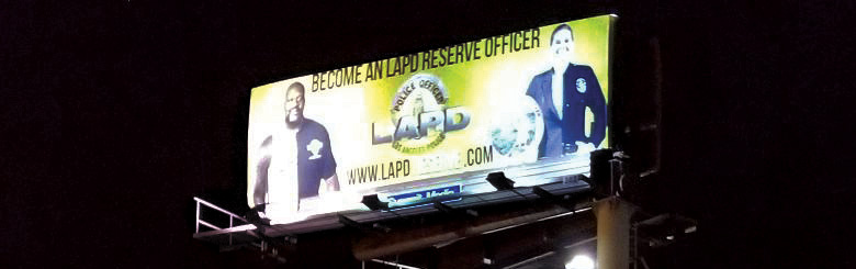 Reserve Recruitment Billboards - Los Angeles Police Reserve Foundation