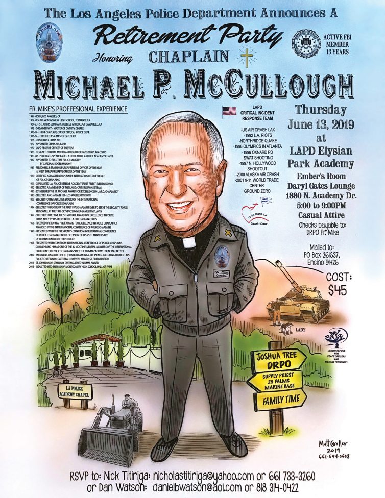 Father McCullough Retires - Los Angeles Police Reserve Foundation