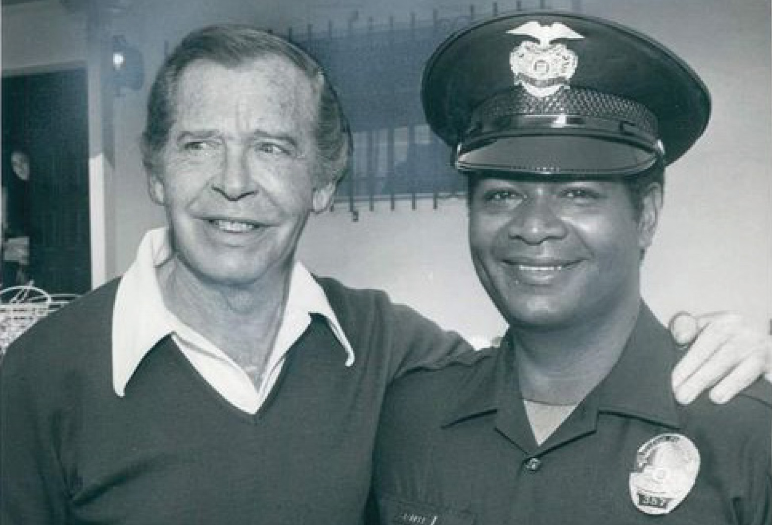 Milton Berle and Officer Stamper - Los Angeles Police Reserve Foundation